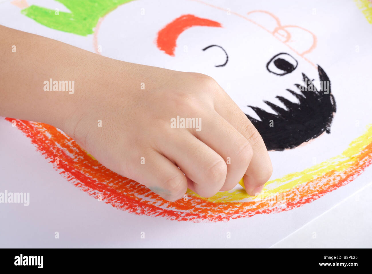 Child drawing hand only hi-res stock photography and images - Alamy