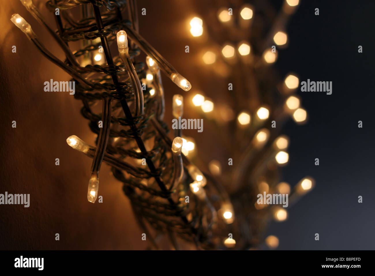 Closeup of a Stringy Light Stock Photo - Alamy