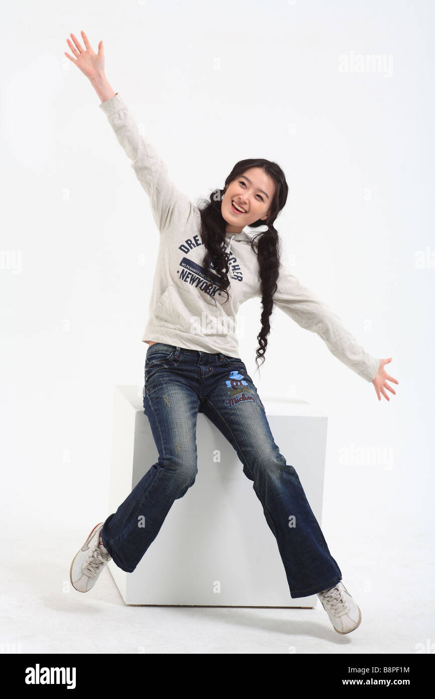 Everyday Life of Young Woman Stock Photo - Alamy