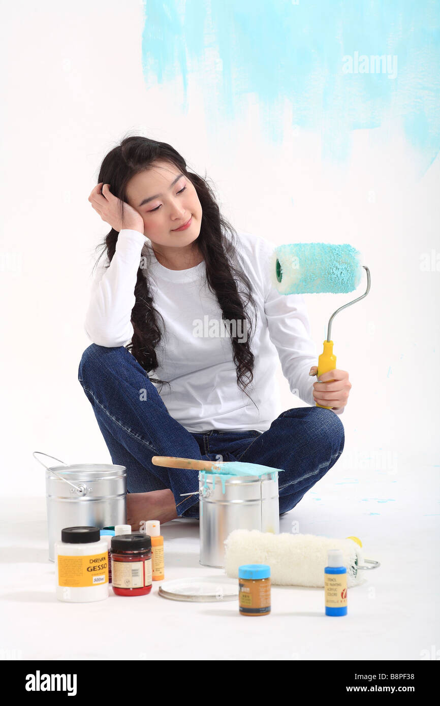 Everyday Life of Young Woman Stock Photo - Alamy