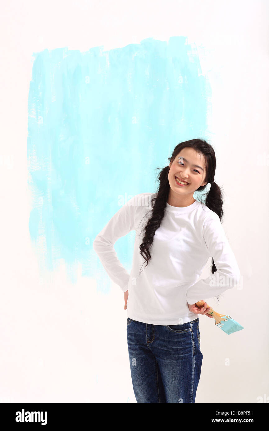 Everyday Life of Young Woman Stock Photo - Alamy