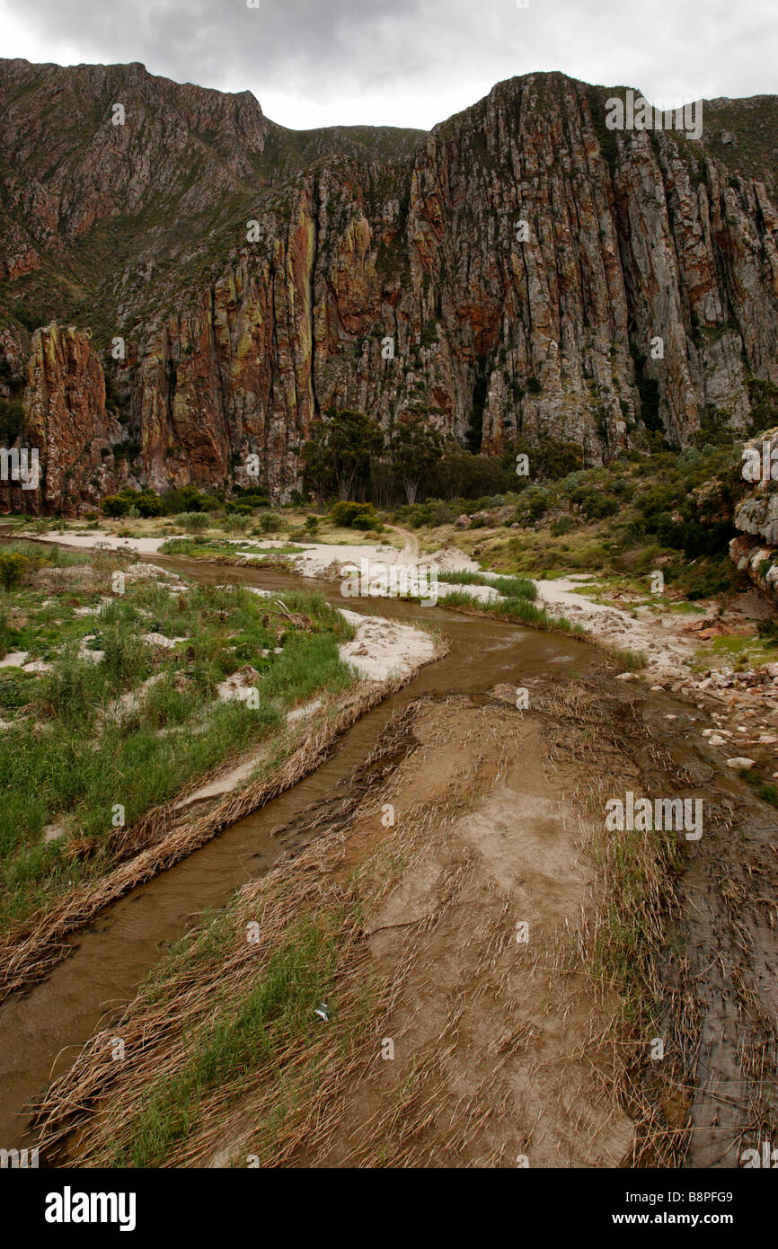 dried up river bed on route 62 outside montagu south africa Stock Photo ...