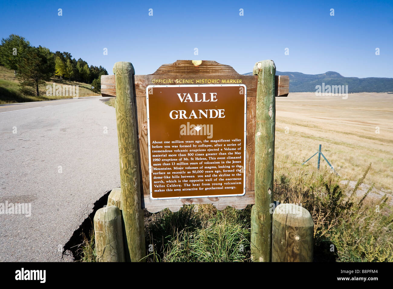Valles Caldera National Preserve near Los Alamos in New Mexico, USA ...