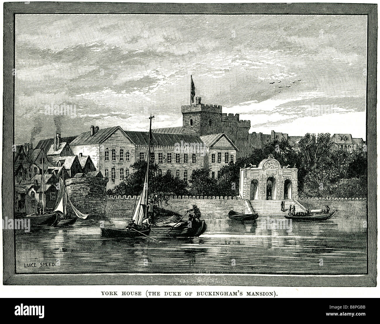 york house (the duke of buckingham's mansion) York House in the Strand ...