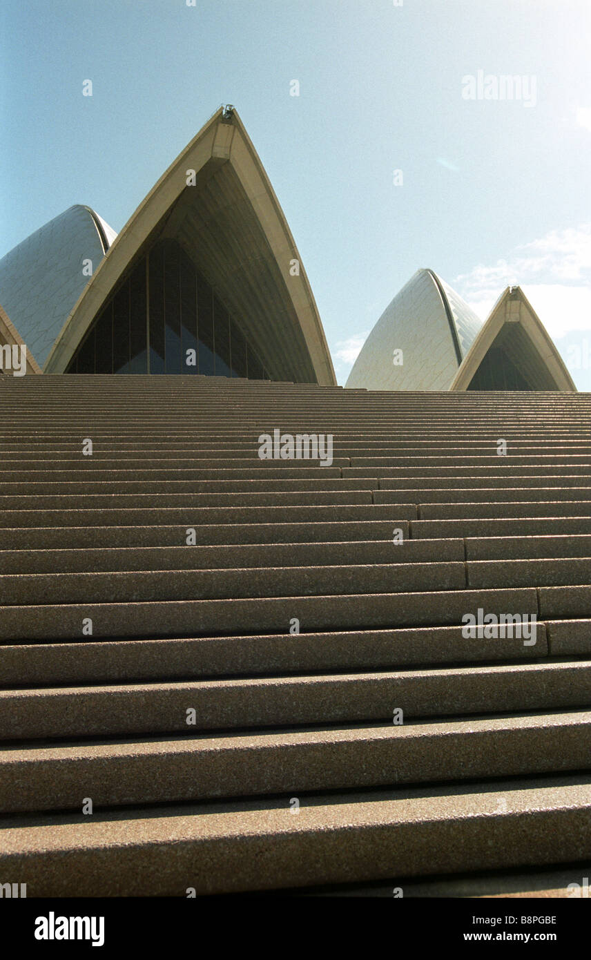 Opera House steps front arches Stock Photo - Alamy