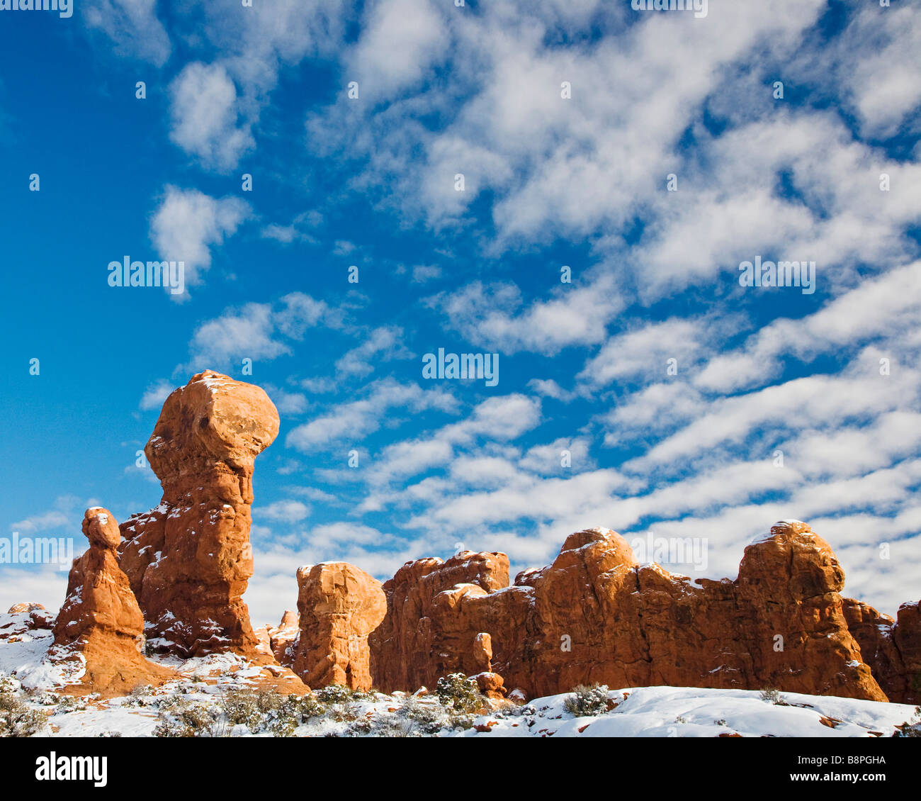 arches snow clouds Stock Photo - Alamy