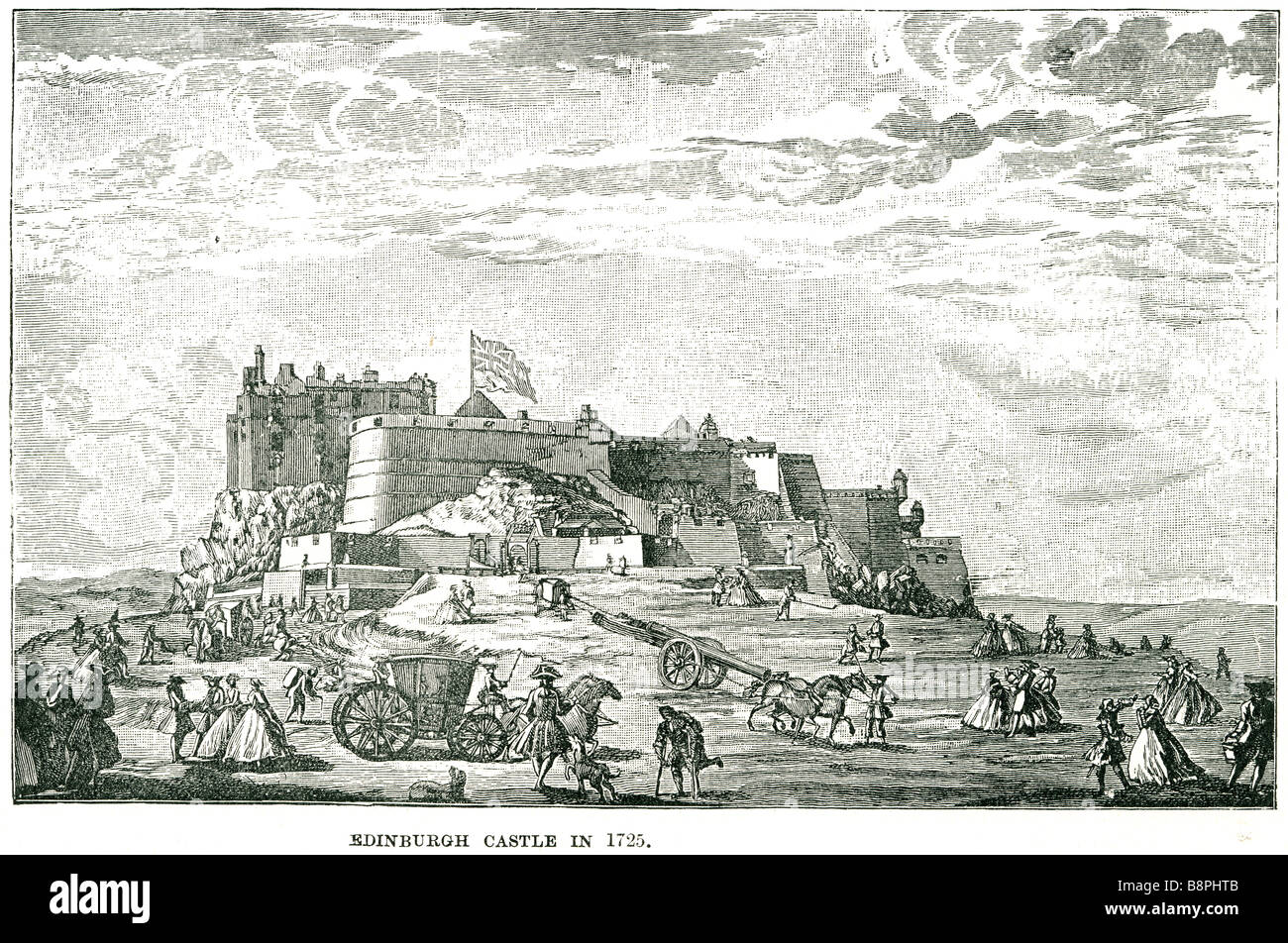 edinburgh castle in 1725 Edinburgh Castle is an ancient stronghold ...