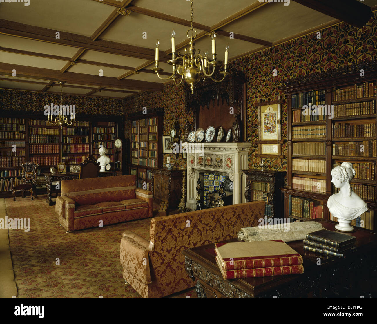 Victorian Fireplace Library