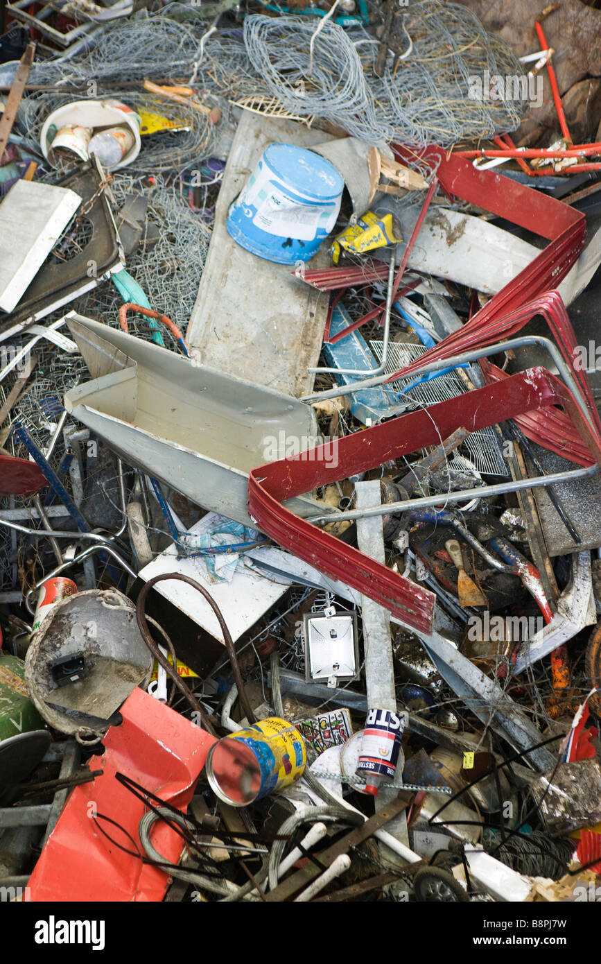 Scrap metal, full frame Stock Photo - Alamy