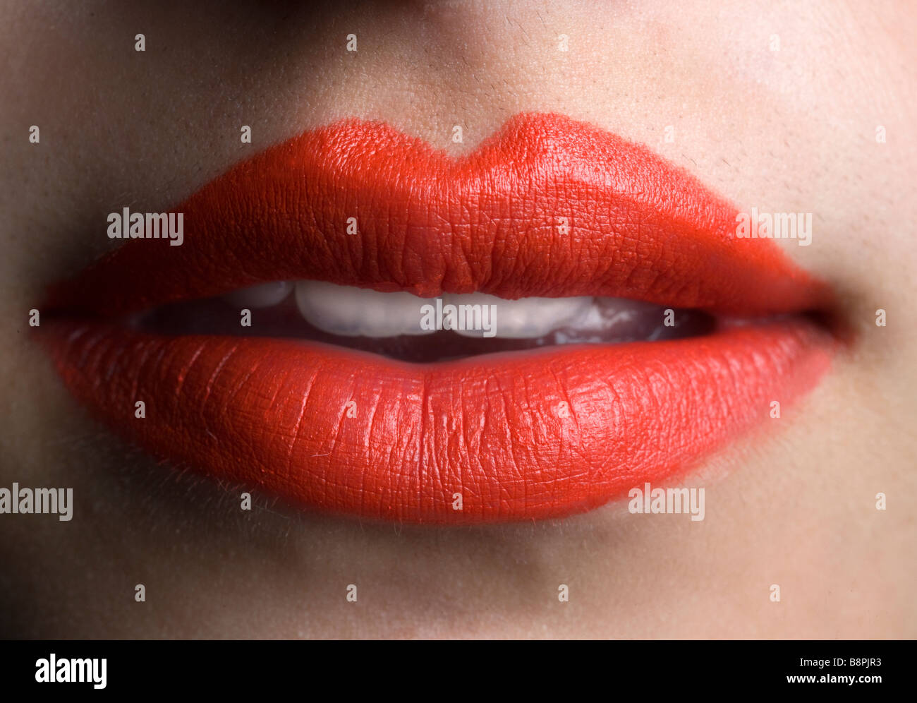 Woman red lips and kiss hi-res stock photography and images - Alamy