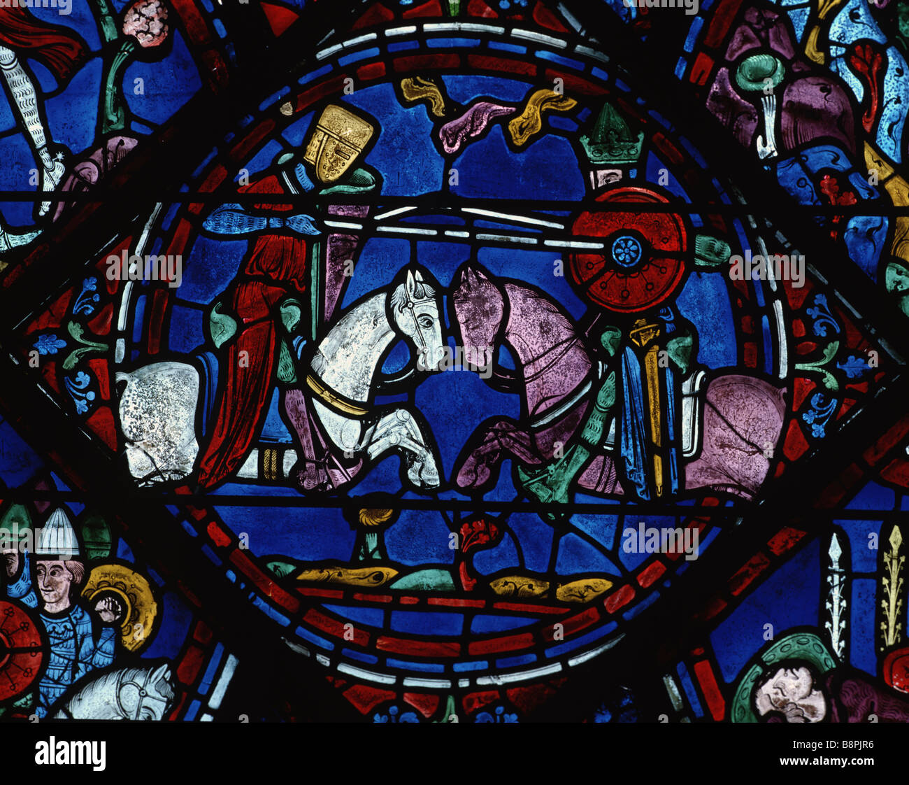 Roland fighting Saracen king Marsile Stock Photo - Alamy