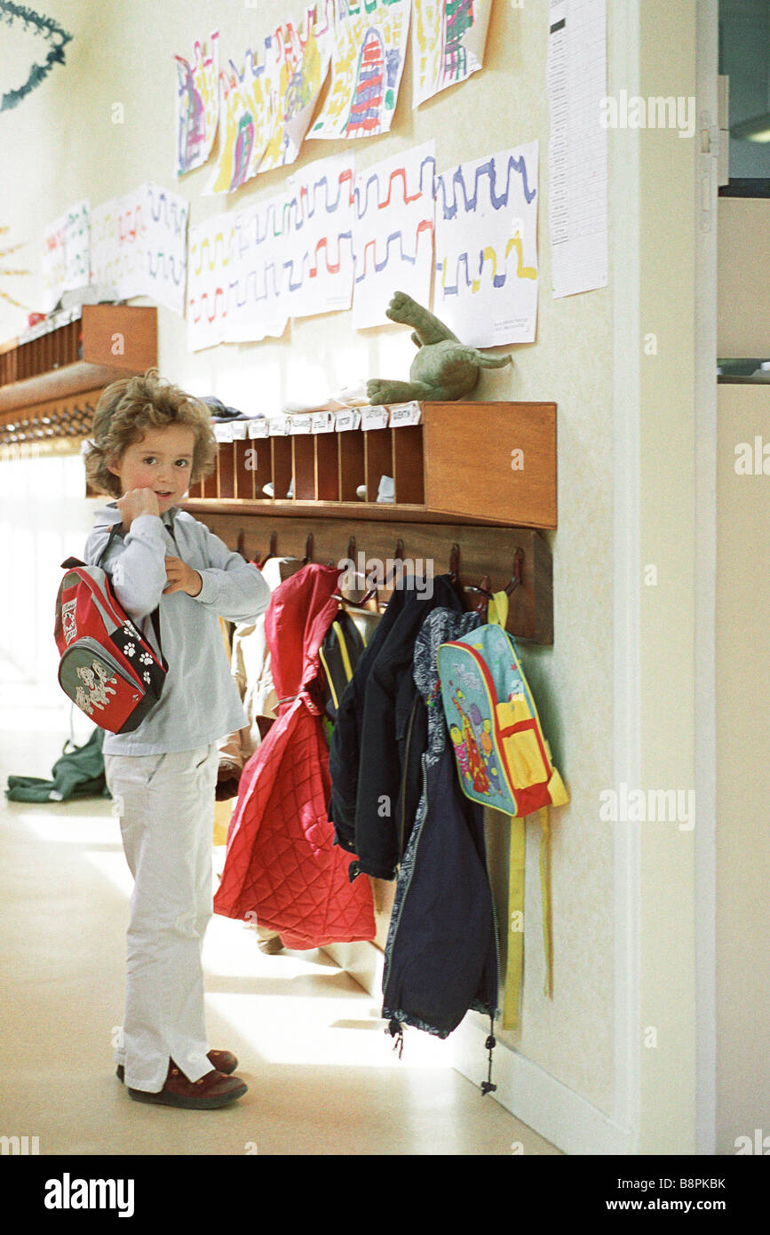 Coat hanging kids hook hi-res stock photography and images - Alamy