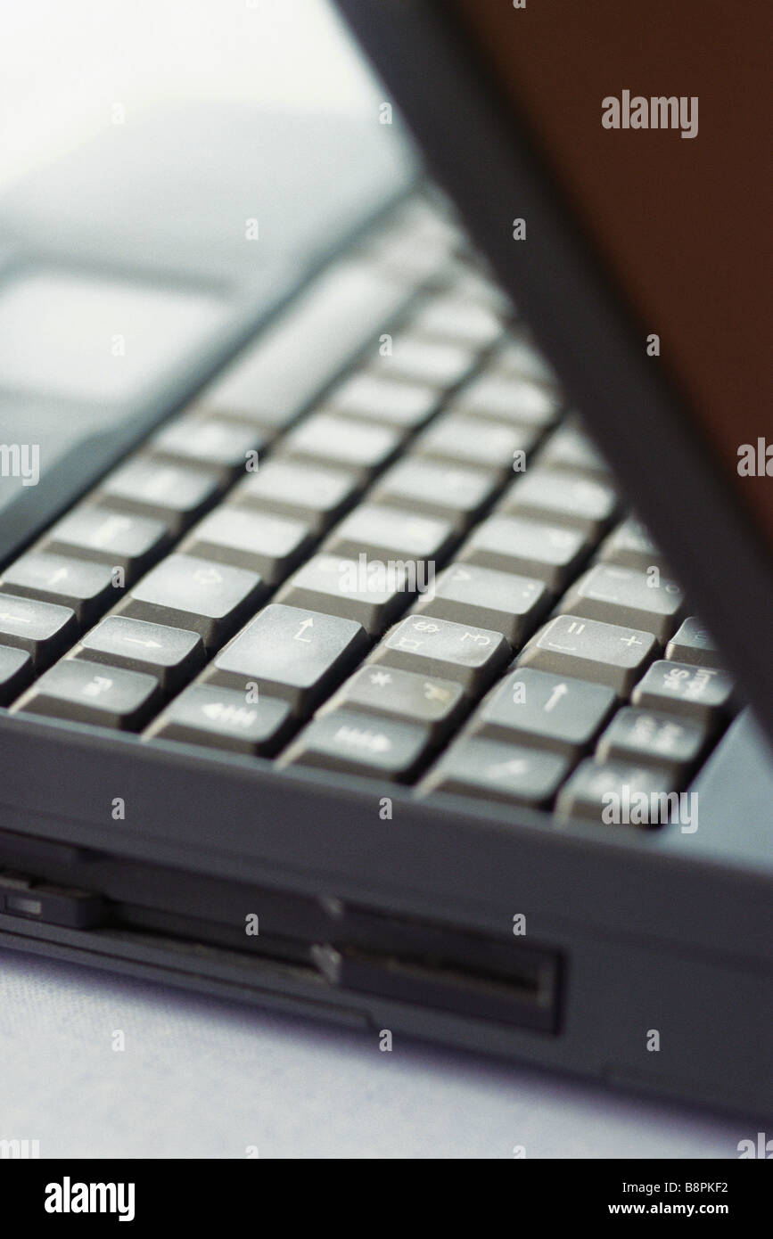 Laptop computer, extreme close-up Stock Photo - Alamy