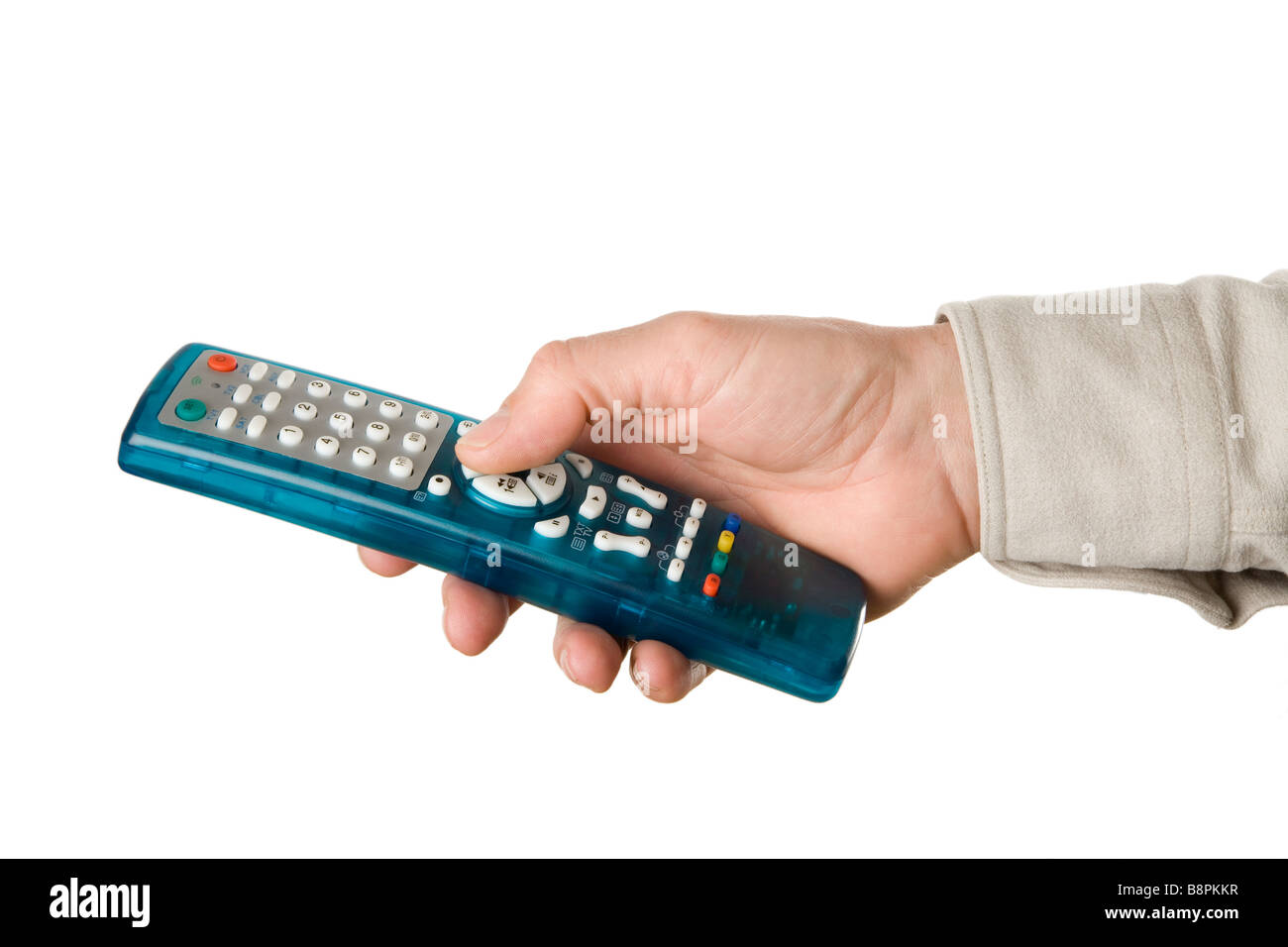 Male hand pointing a remote control hi-res stock photography and images ...