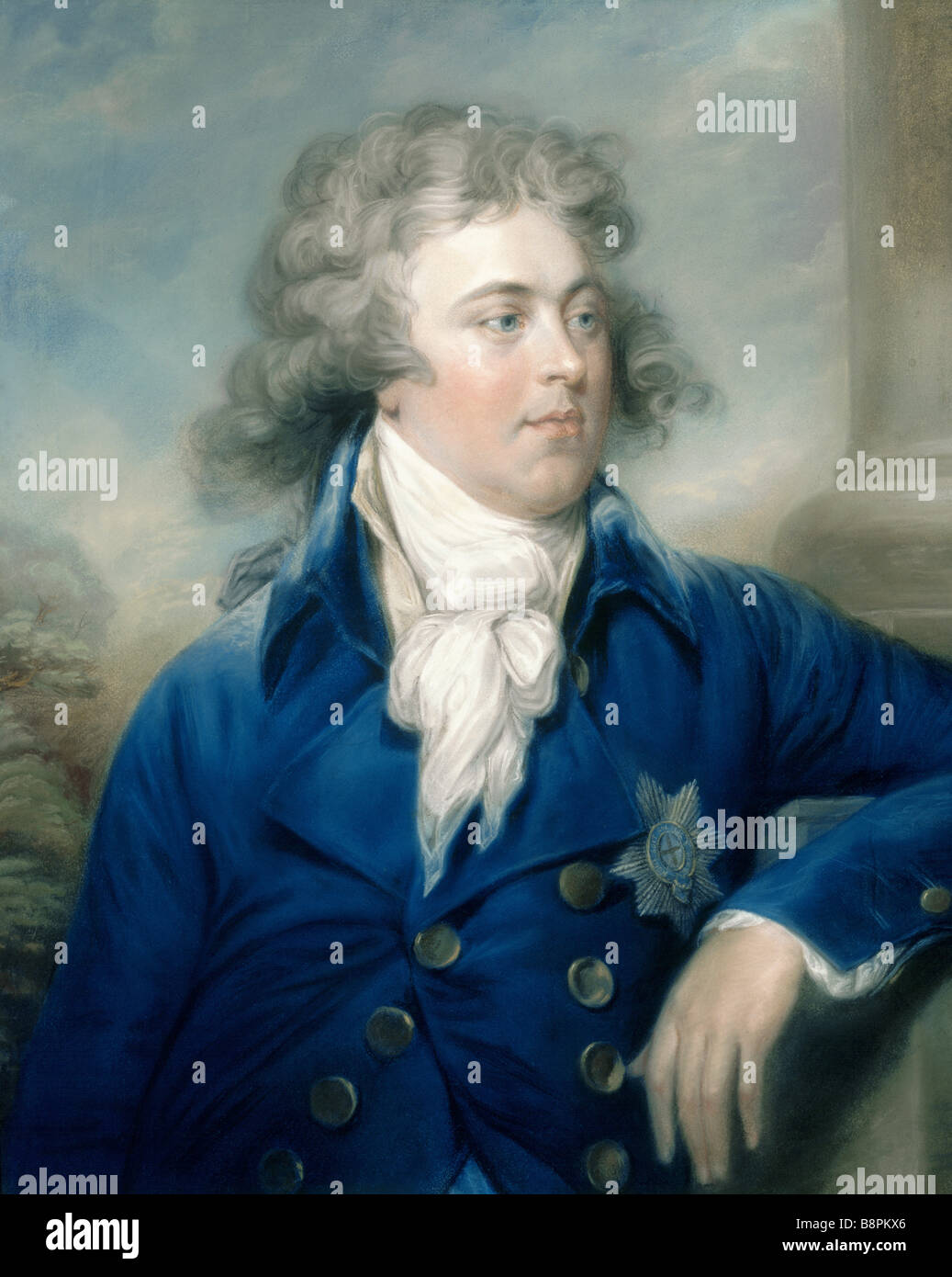Pastel portrait of PRINCE REGENT after John Russell hanging in the ...
