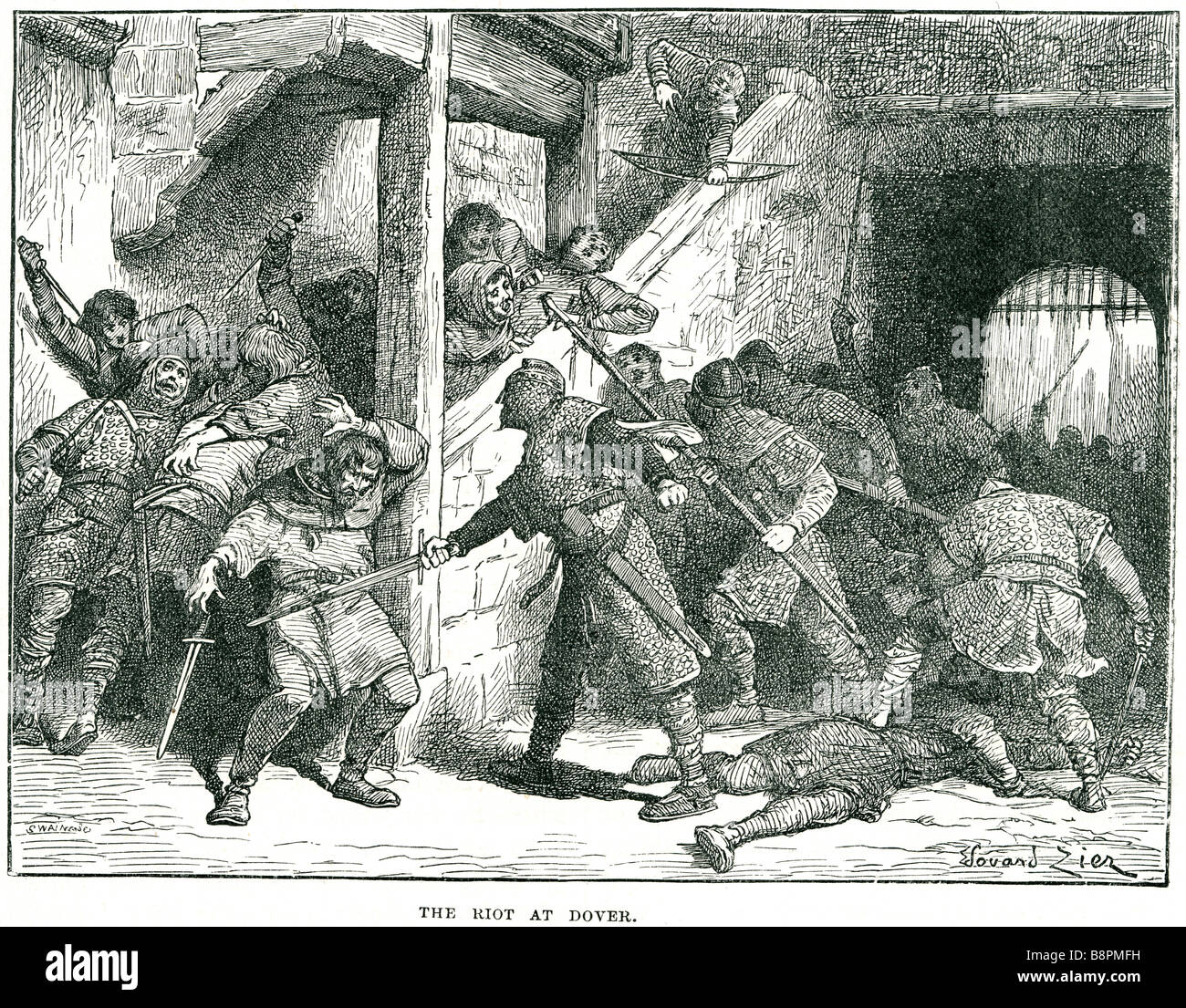 the riot at dover Edward's reign began in 1042 on the death of his half ...