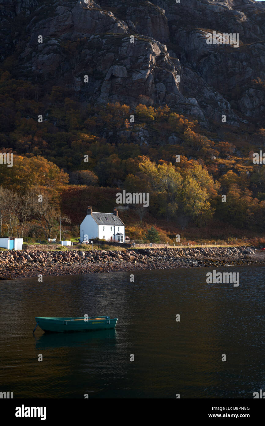 Lower Diabaig. Looking across the calm and peaceful bay, South East ...