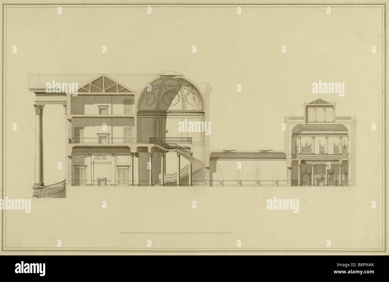 Architectural plans 18th century hi-res stock photography and images ...