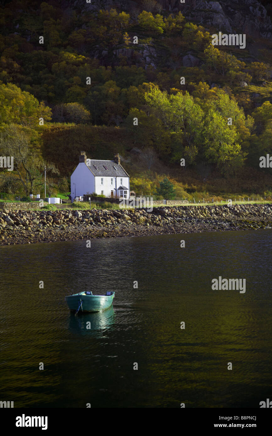Lower Diabaig. Looking across the calm and peaceful bay, South East ...