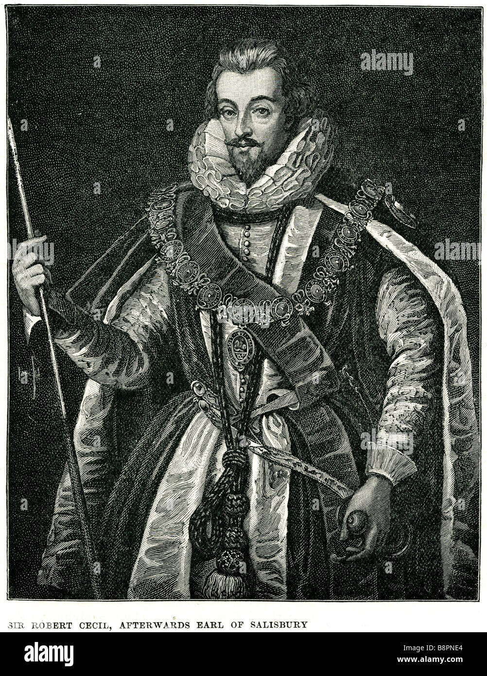 Sir Robert Cecil Earl of Salisbury 1563 1612 Secretary of State Stock ...