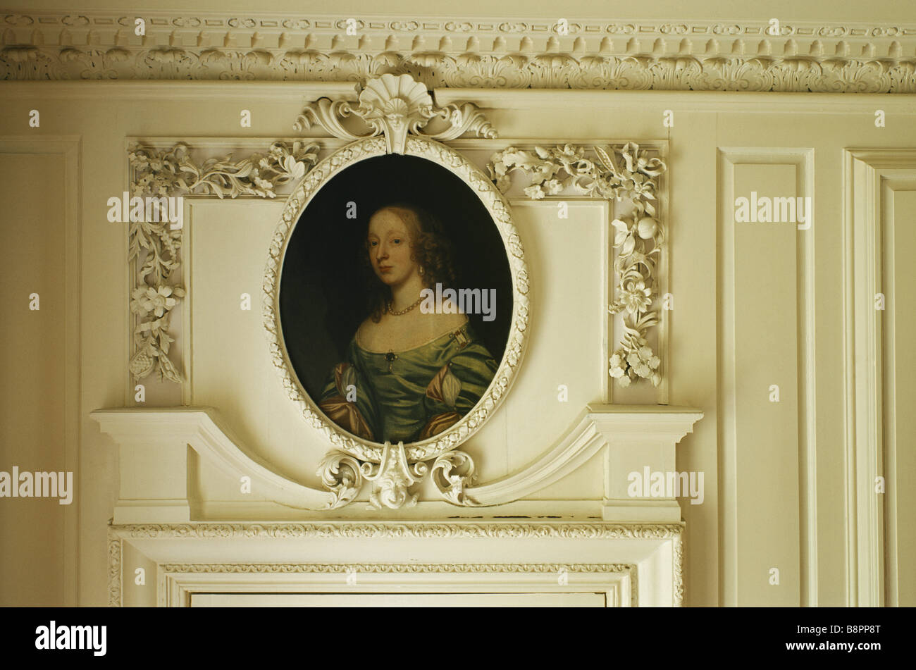 Unknown Bourchier lady c 1650 from over the door in Lady Chesterfield s ...
