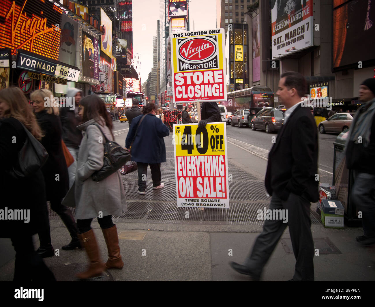 New york city virgin megastore hi-res stock photography and images - Alamy