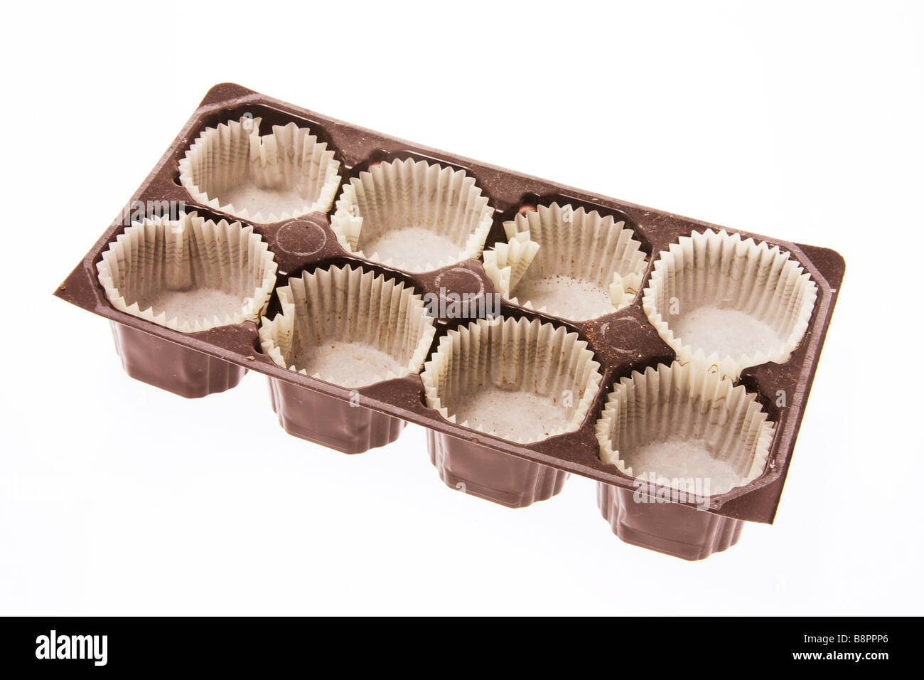 Empty Chocolate Tray Stock Photo - Alamy