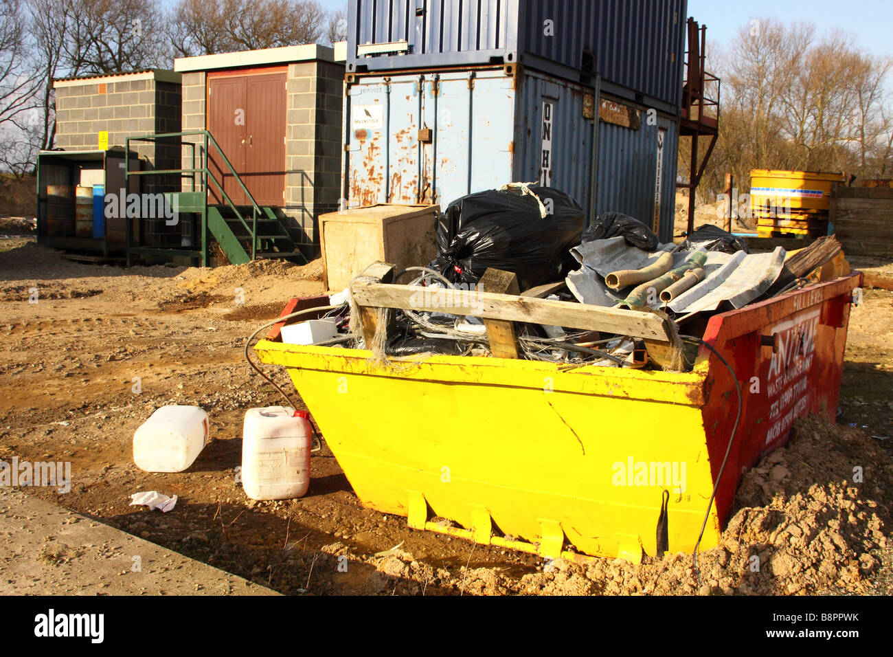 Overflowing skip hi-res stock photography and images - Alamy