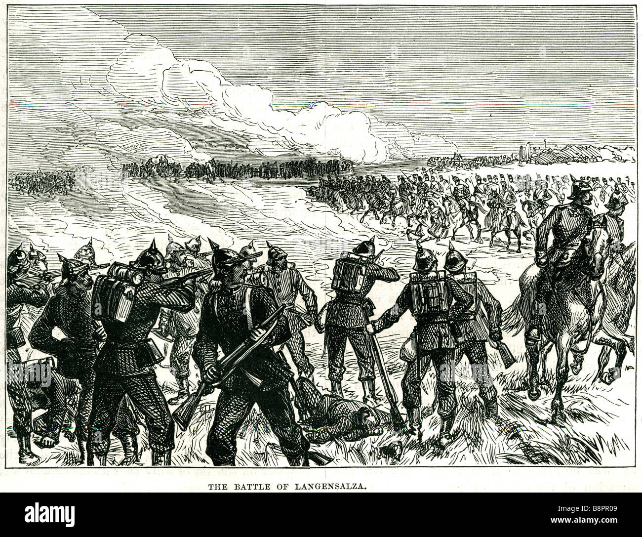 battle of langensalza 1866 Hanoverians Prussian army Bavarian allies ...