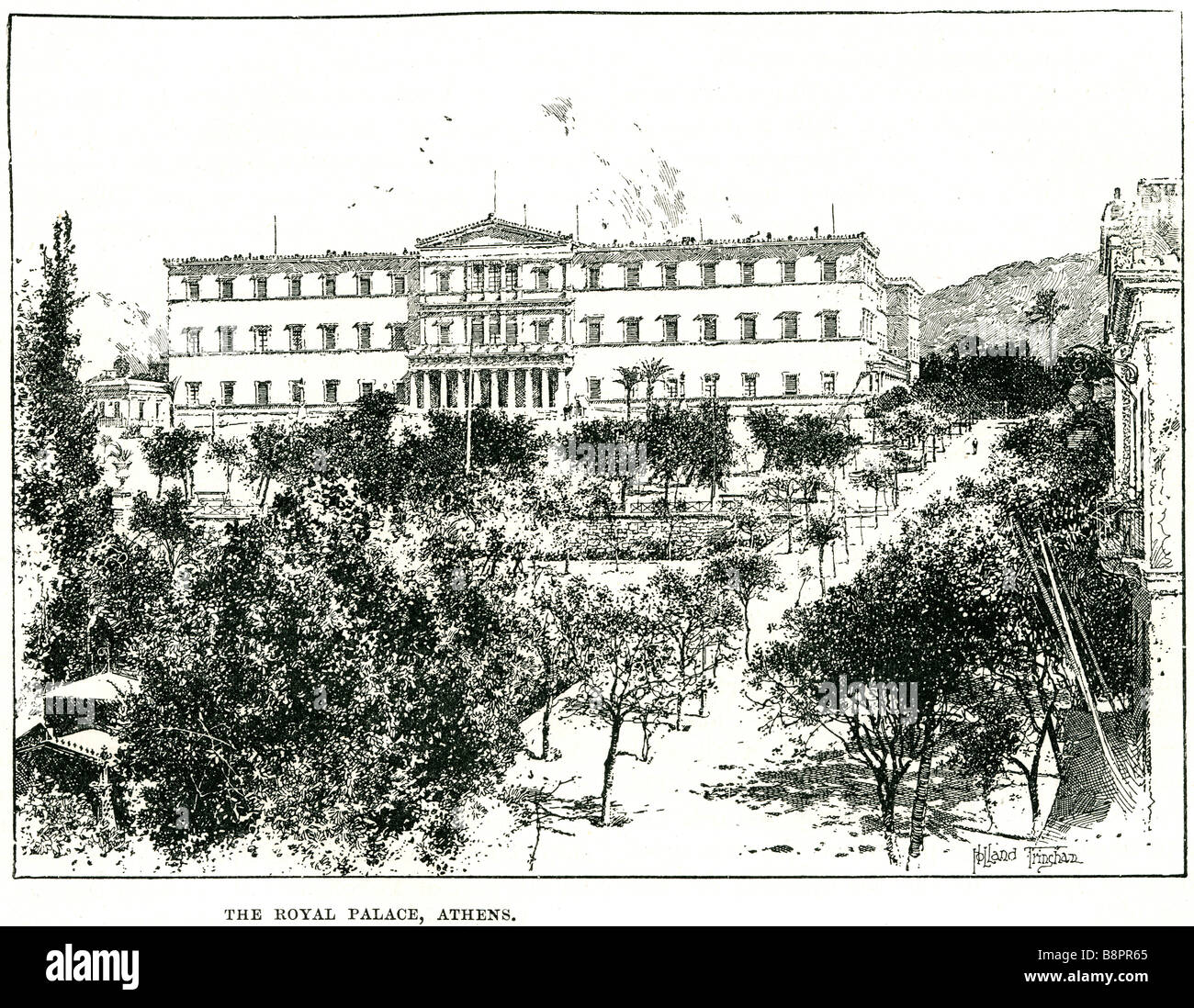 royal palace athens 1870 Presidential Mansion Stock Photo - Alamy