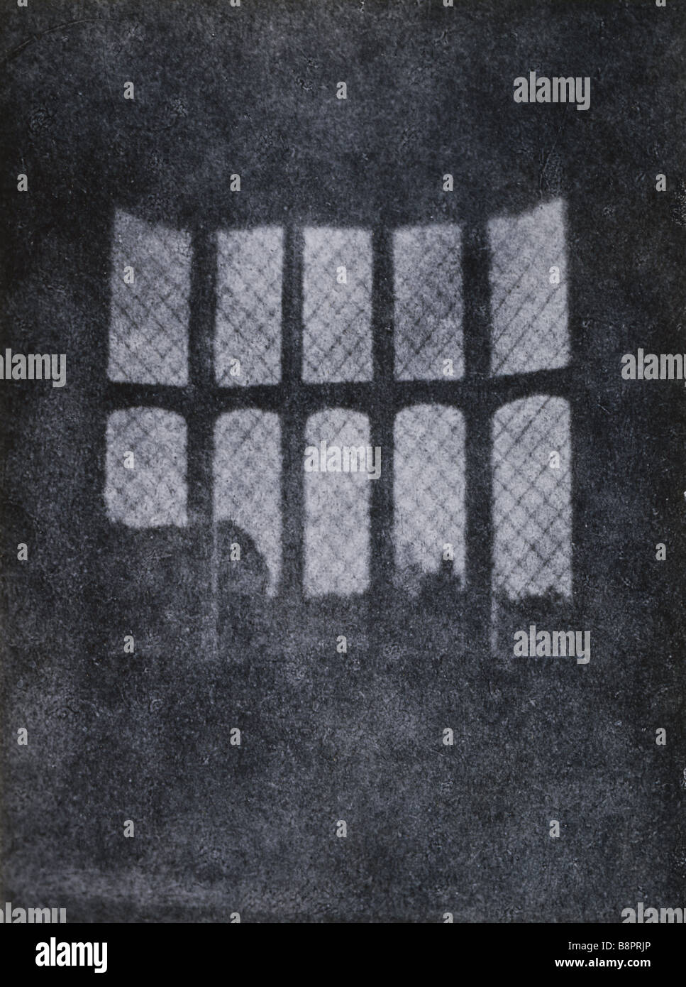 Photograph of print from Fox Talbots 1st negative of the oriel window ...