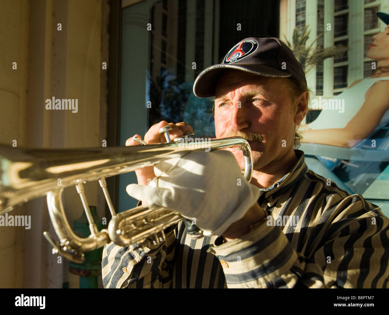 The Trumpeter and his Audience 3 Stock Photo - Alamy