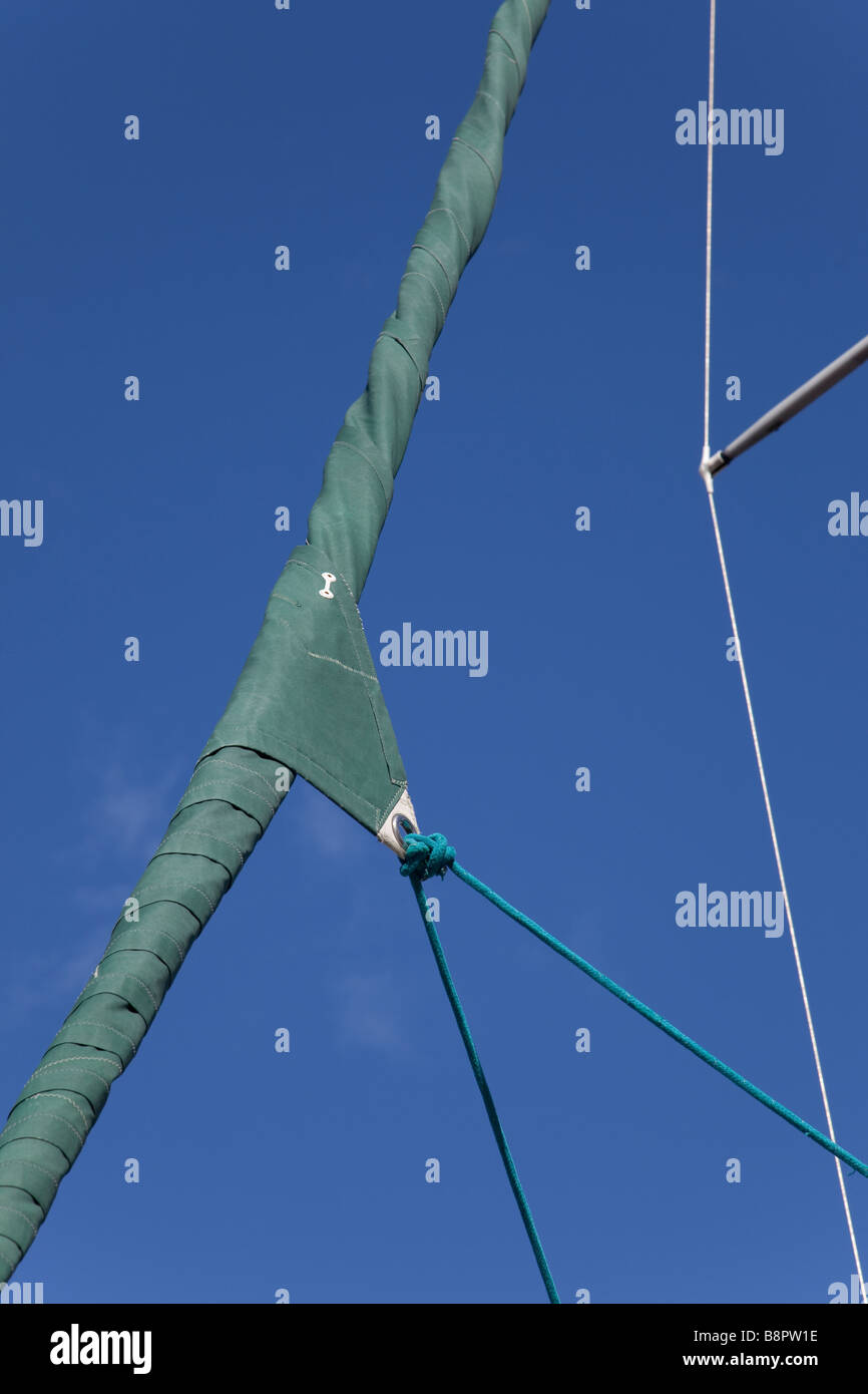 Furled headsail hi-res stock photography and images - Alamy