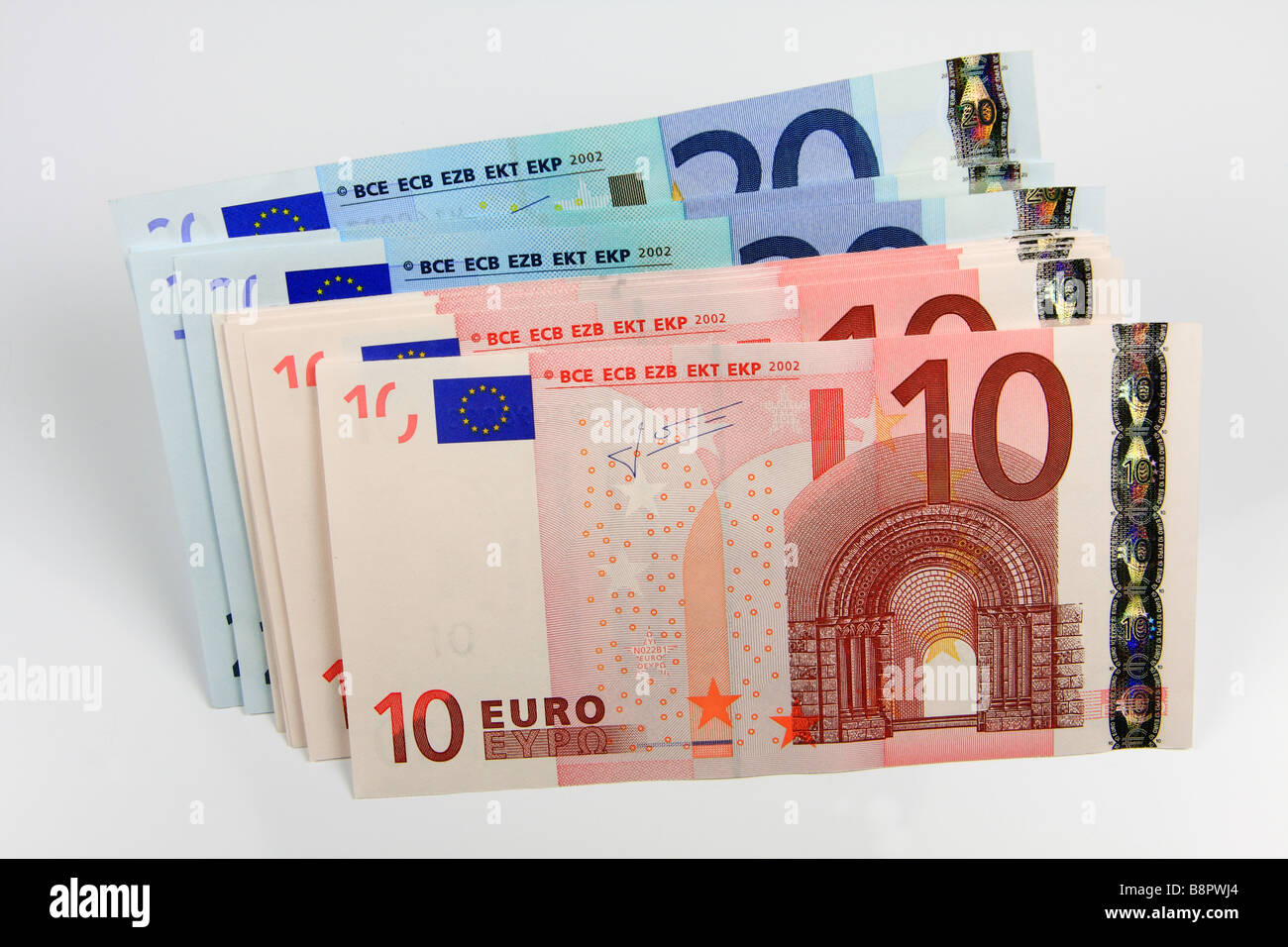 20 and 10 euro notes Stock Photo - Alamy
