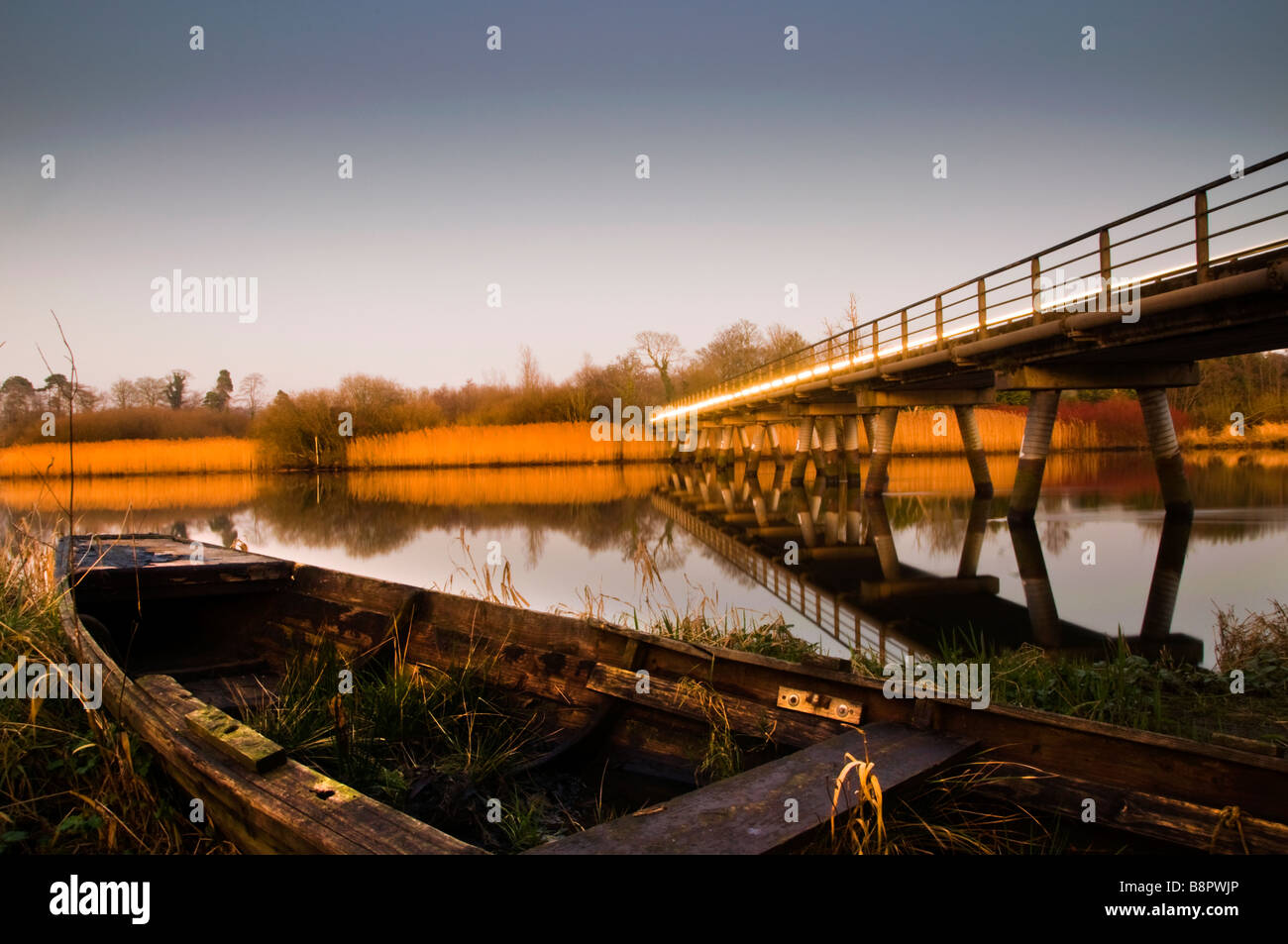 bridge over the Slaney Stock Photo - Alamy