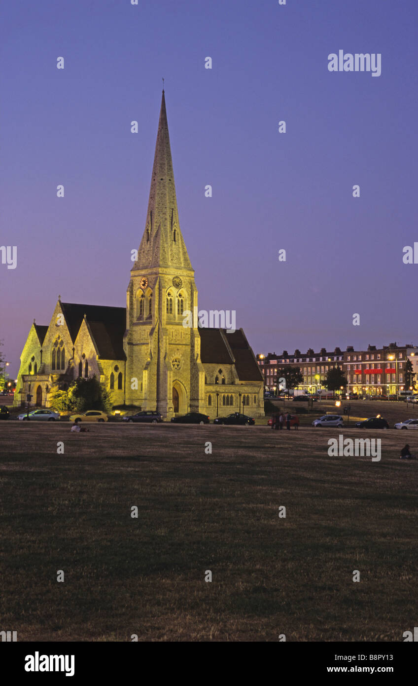All Saints Church, Blackheath, South East London, pictured at dusk ...