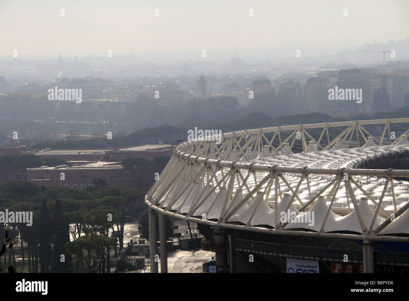 Aerial view olympic stadium rome hi-res stock photography and images ...