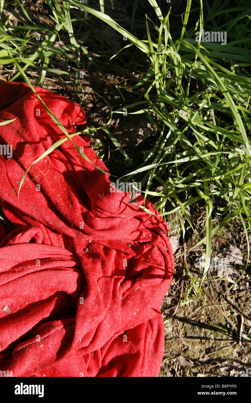 Red jumper thrown hi-res stock photography and images - Alamy