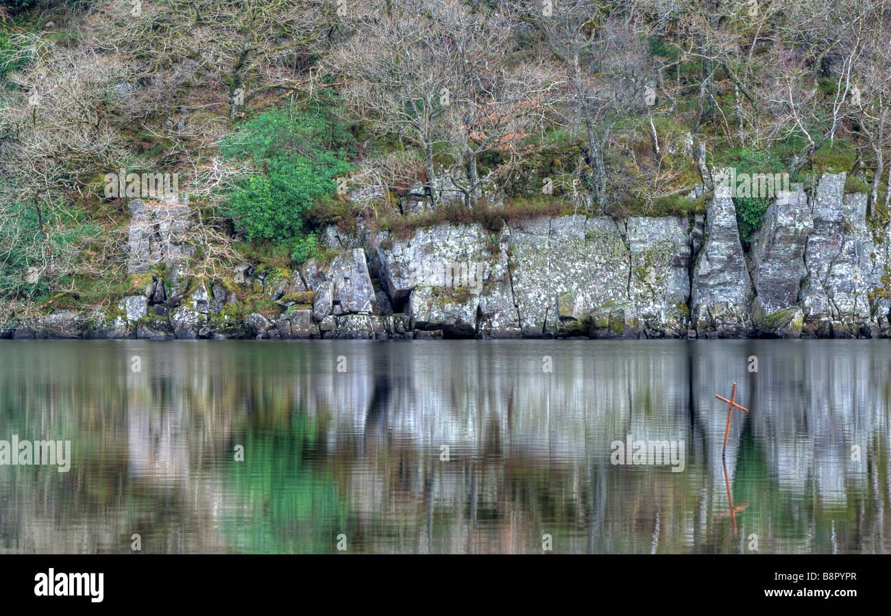 Loch Ard Cross Stock Photo - Alamy