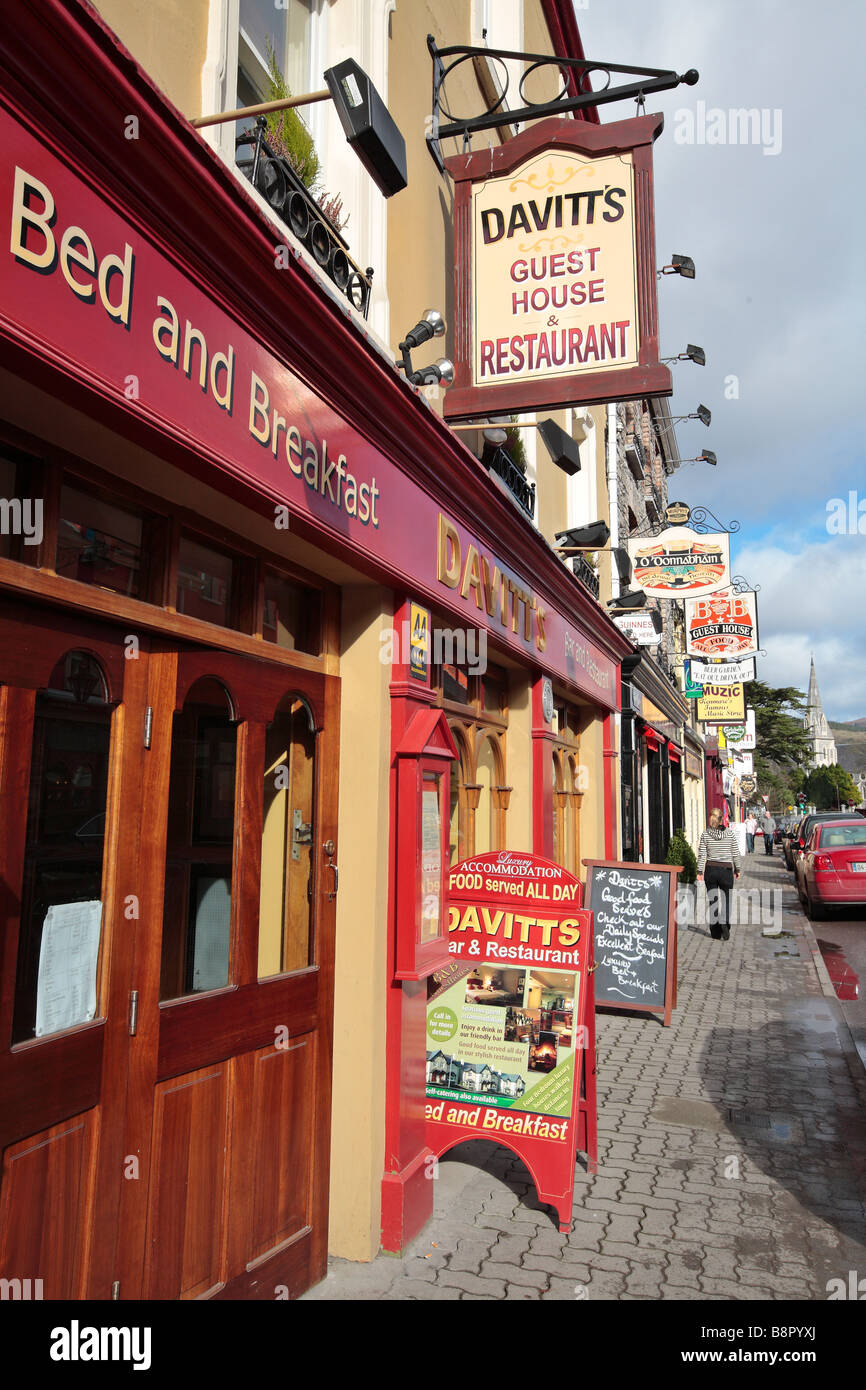 Shops in Kenmare Stock Photo - Alamy