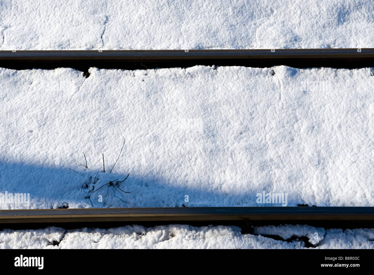 Snow railway hi-res stock photography and images - Alamy