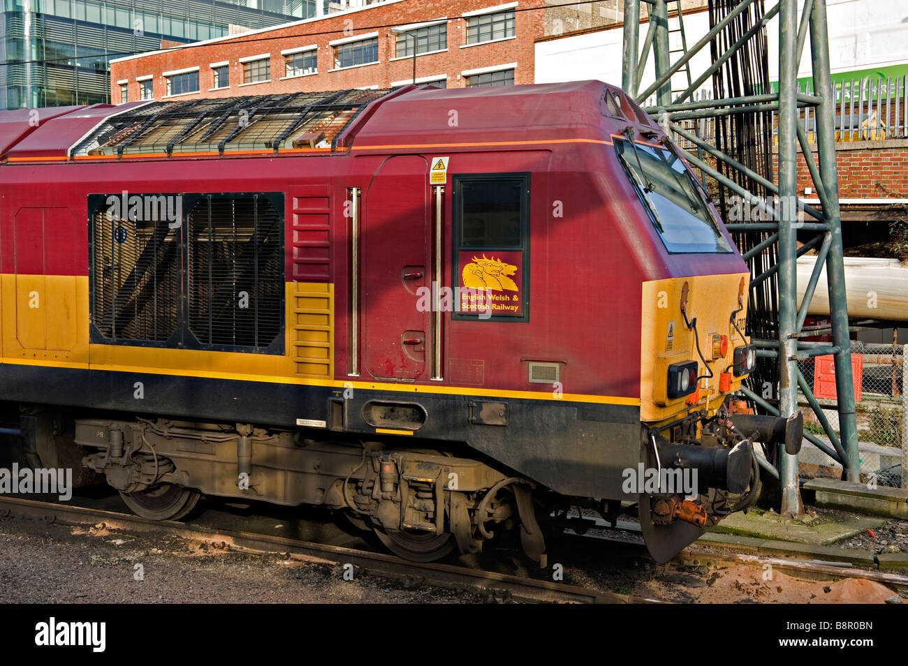 EWS (English, Welsh and Scottish) Class 67 diesel locomotive at London ...