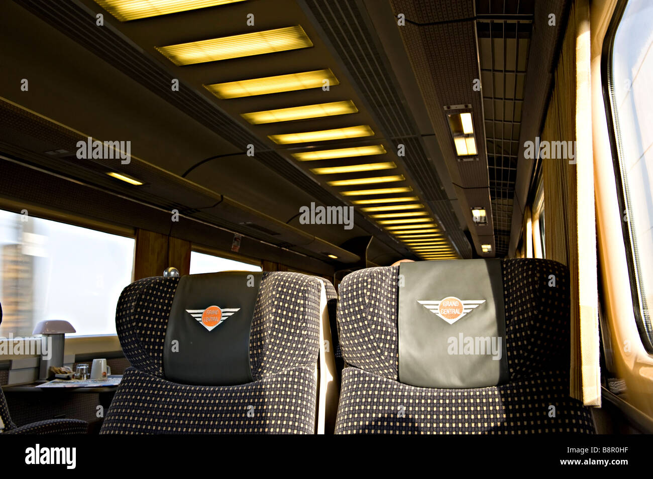 Interior of a Grand Central Railway first class Mark 3 HST carriage ...