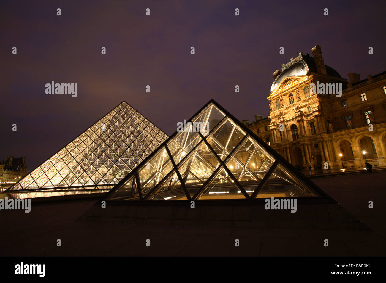 Wide angle view louvre hi-res stock photography and images - Alamy