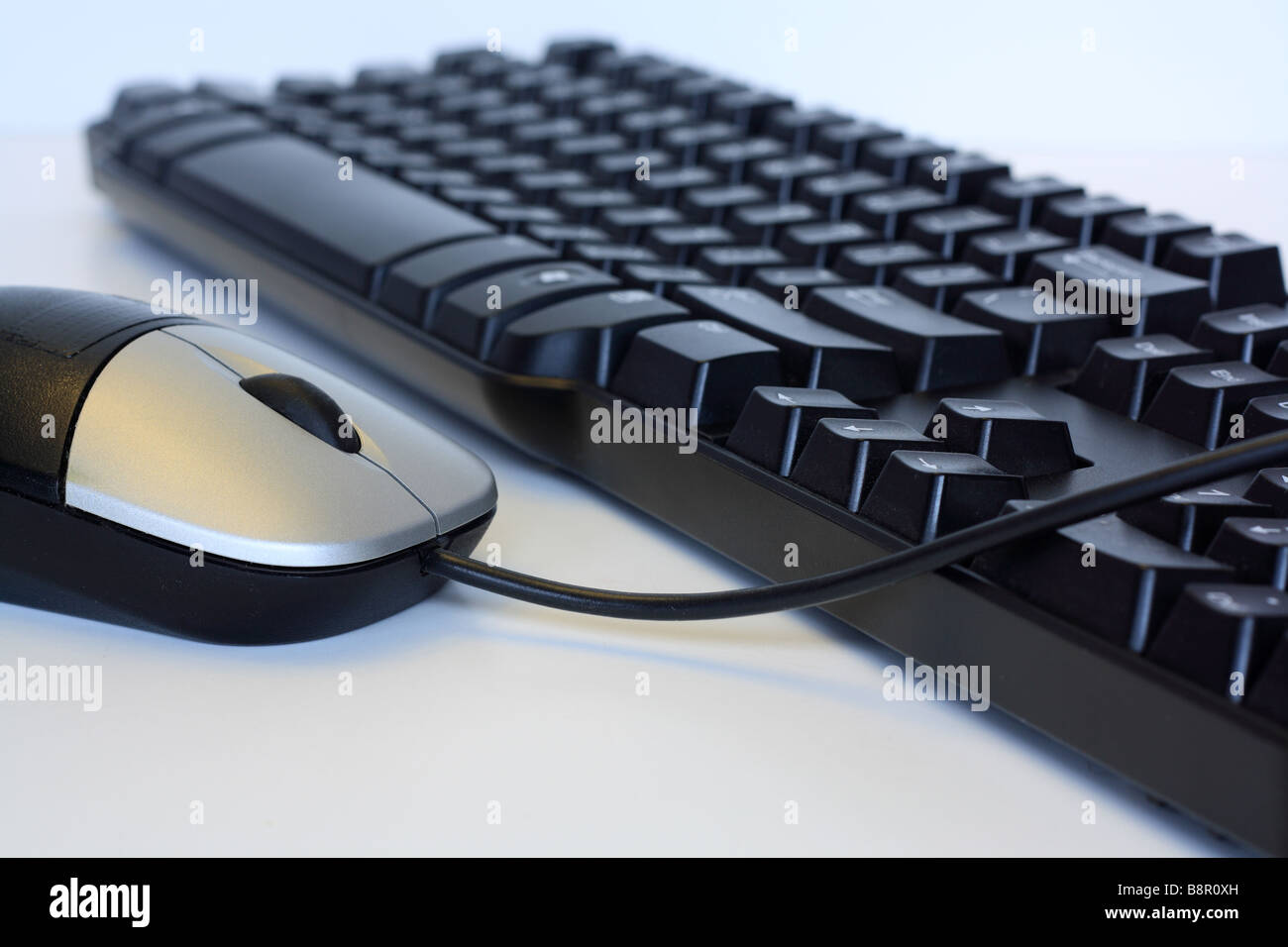 black keyboard and mouse Stock Photo - Alamy
