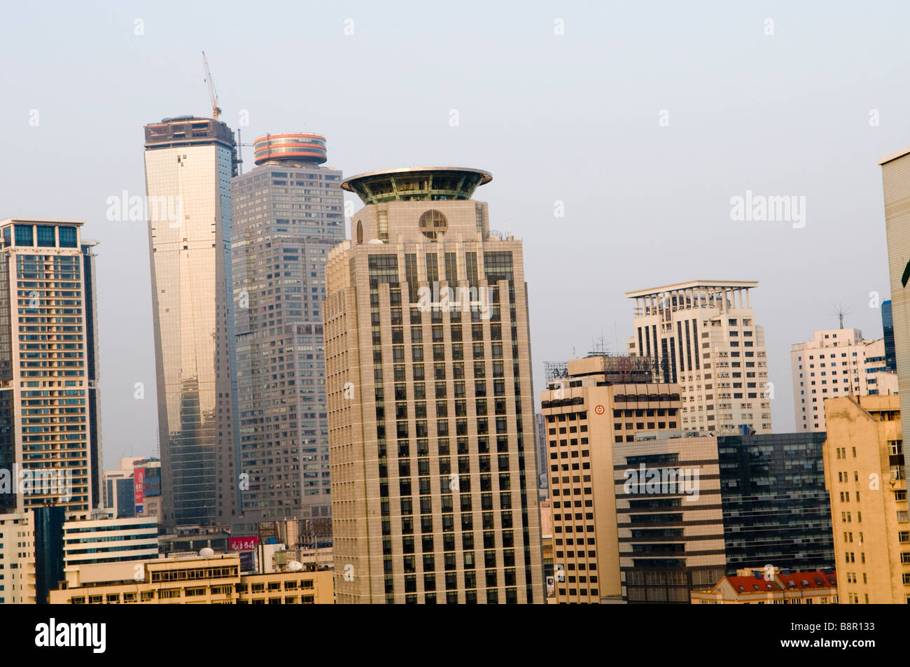 A view of the modern downtown of Nanjing Stock Photo - Alamy