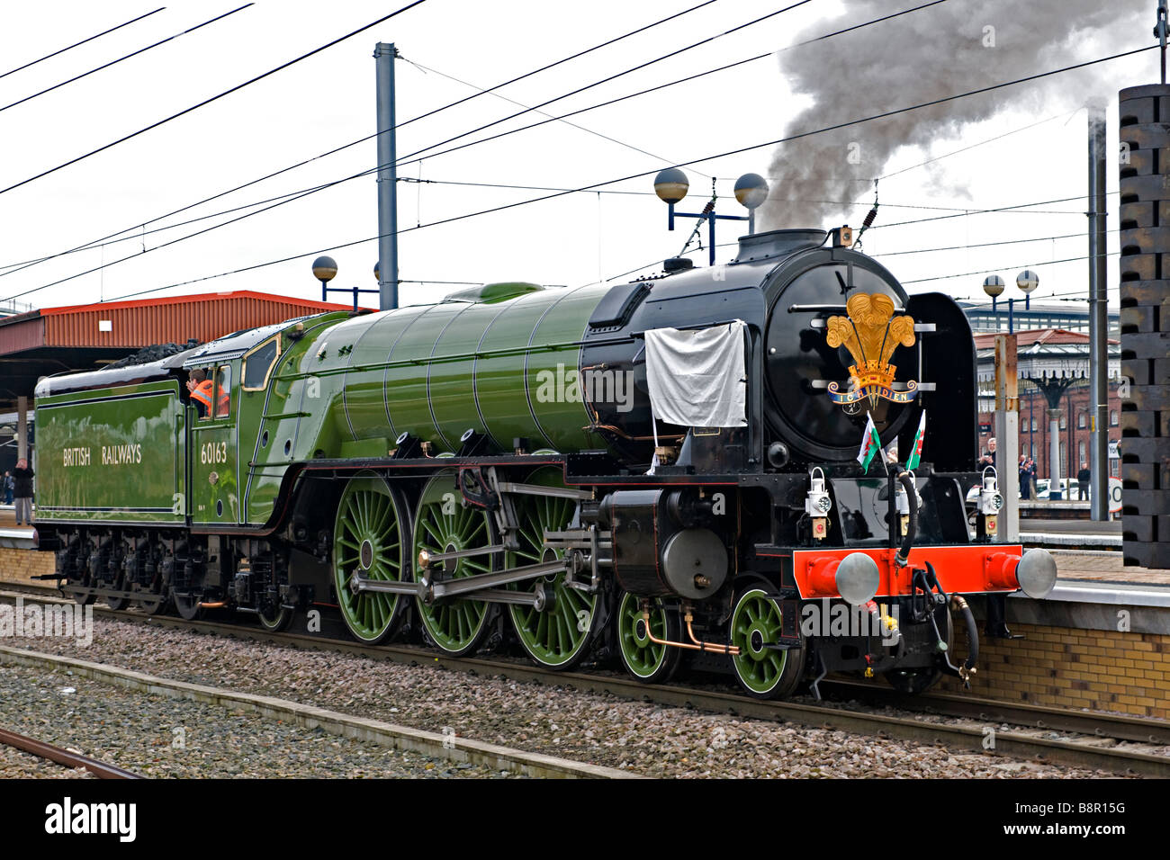 The new A1 class steam locomotive "Tornado" before the naming ceremony ...