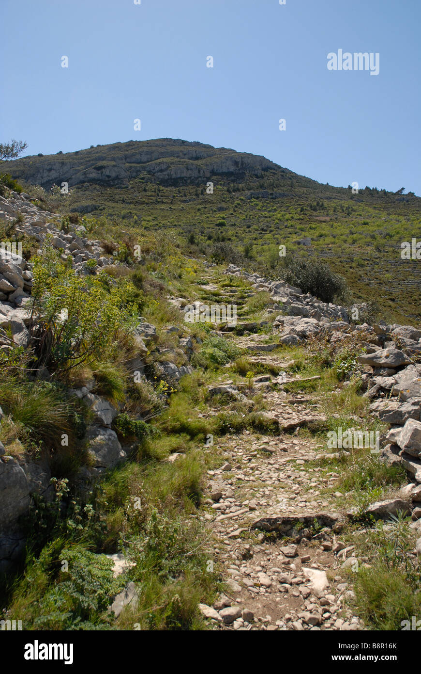 stepped Mozarabic trail to Baranc Infern, Vall de Laguart, Benimaurell ...