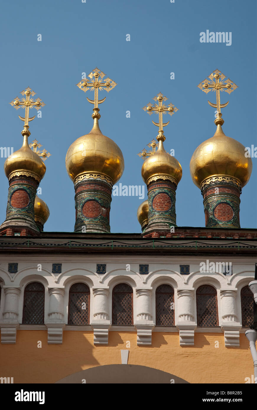 Moscow, Russia. Domes of The Church of the Deposition of Our Lady's ...
