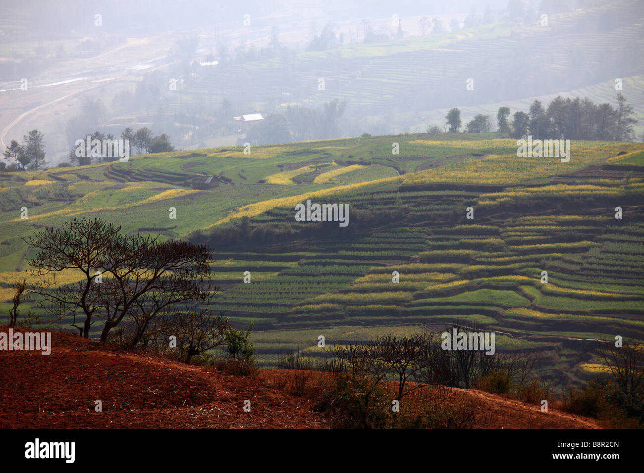 Nepal Kathmandu Valley rural scenery at Pharping Stock Photo - Alamy